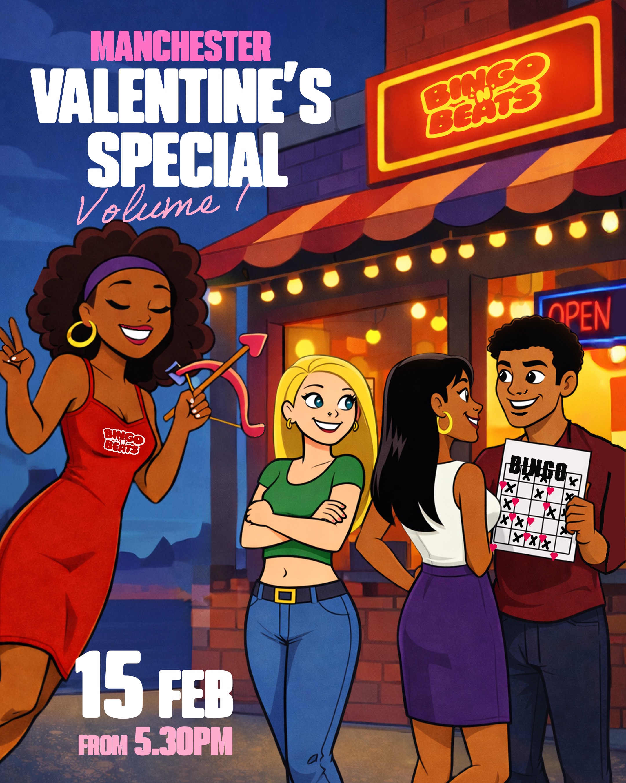 Bingo N Beats Valentines Edition at BLVD Manchester, North on 15th Feb ...