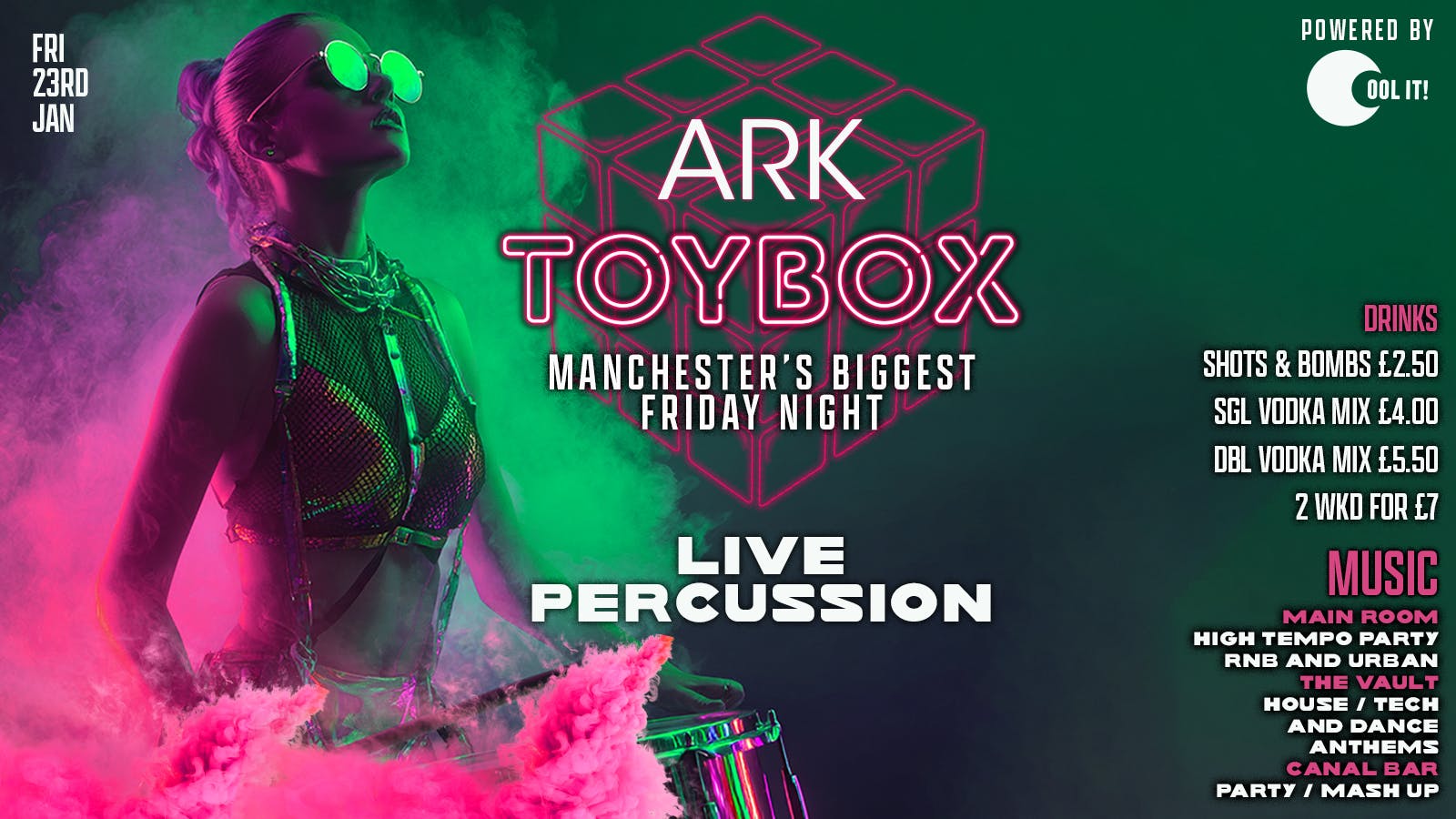 TOYBOX FRIDAYS 🪩🧸 - LIVE PERCUSSION 🥁🎉 - Manchester’s No.1 Friday Night ...