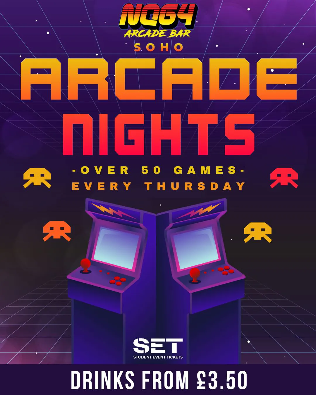 Arcade Nights @ NQ64 Soho - Thursday 19th February // FREE GAME TOKENS ...