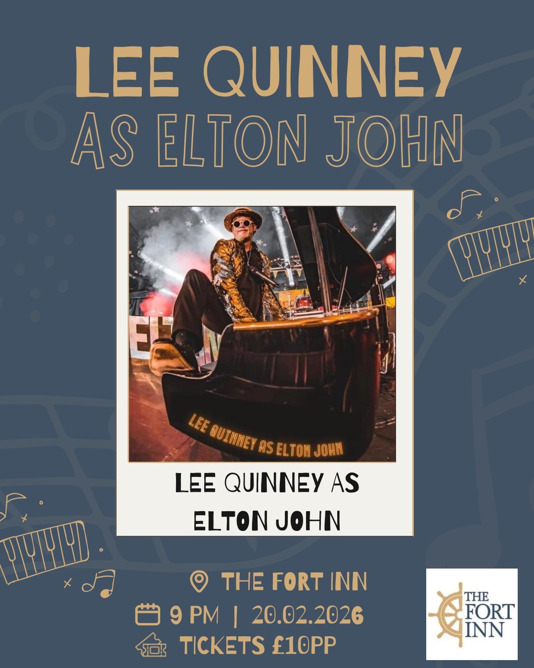 Lee Quinney as Elton John – Live at The Fort Inn at The Fort Inn ...