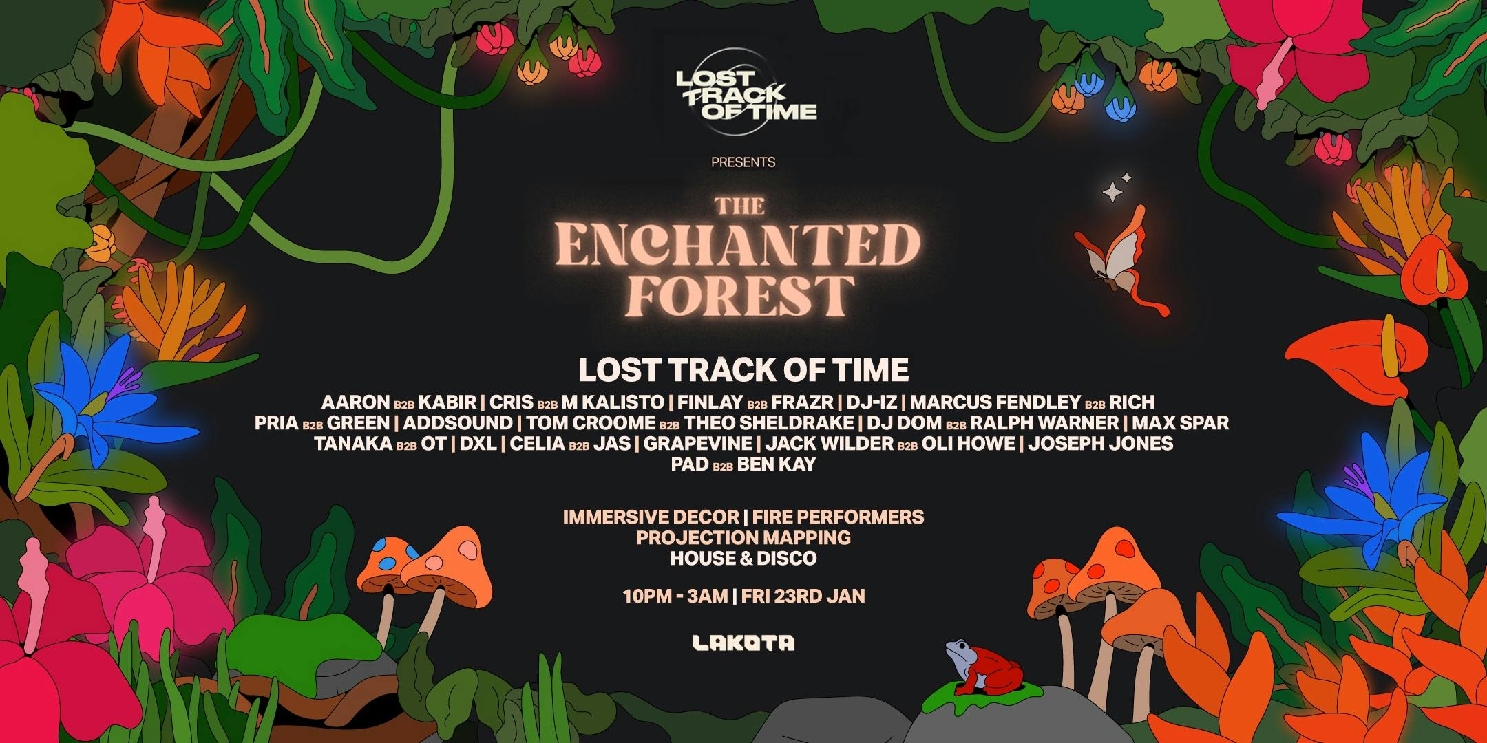 Lost Track of Time presents: The Enchanted Forest at Lakota, Bristol on ...