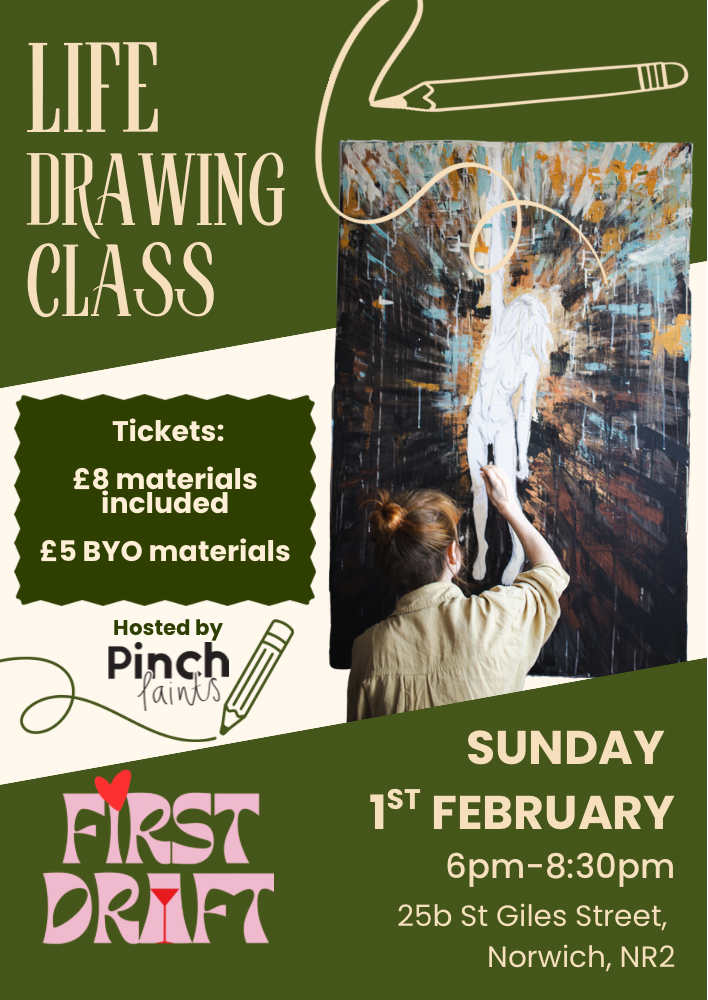 Life Drawing Class at First Draft Bar, Norwich on 1st Feb | Fatsoma