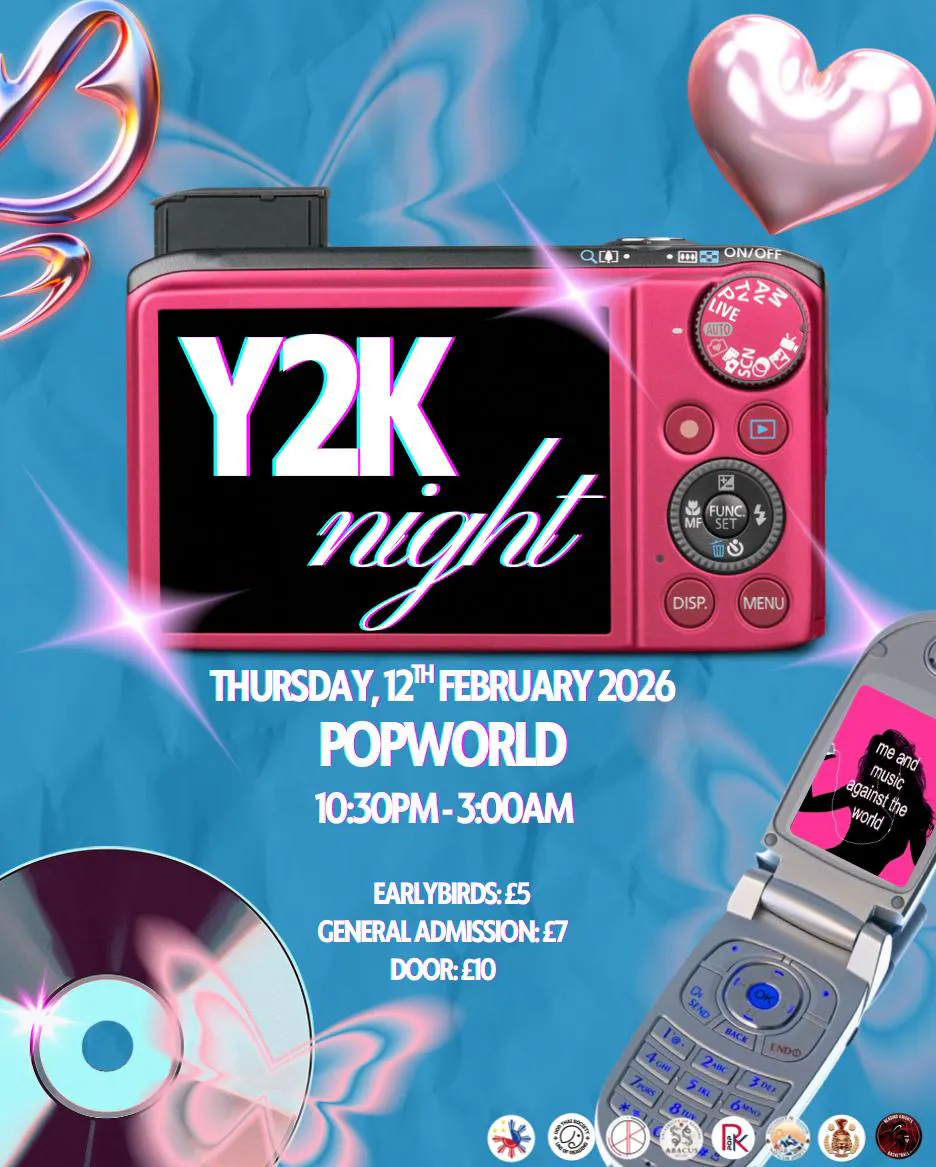 Y2K NIGHT 2026 💿 at Popworld - Reading, Reading on 12th Feb | Fatsoma