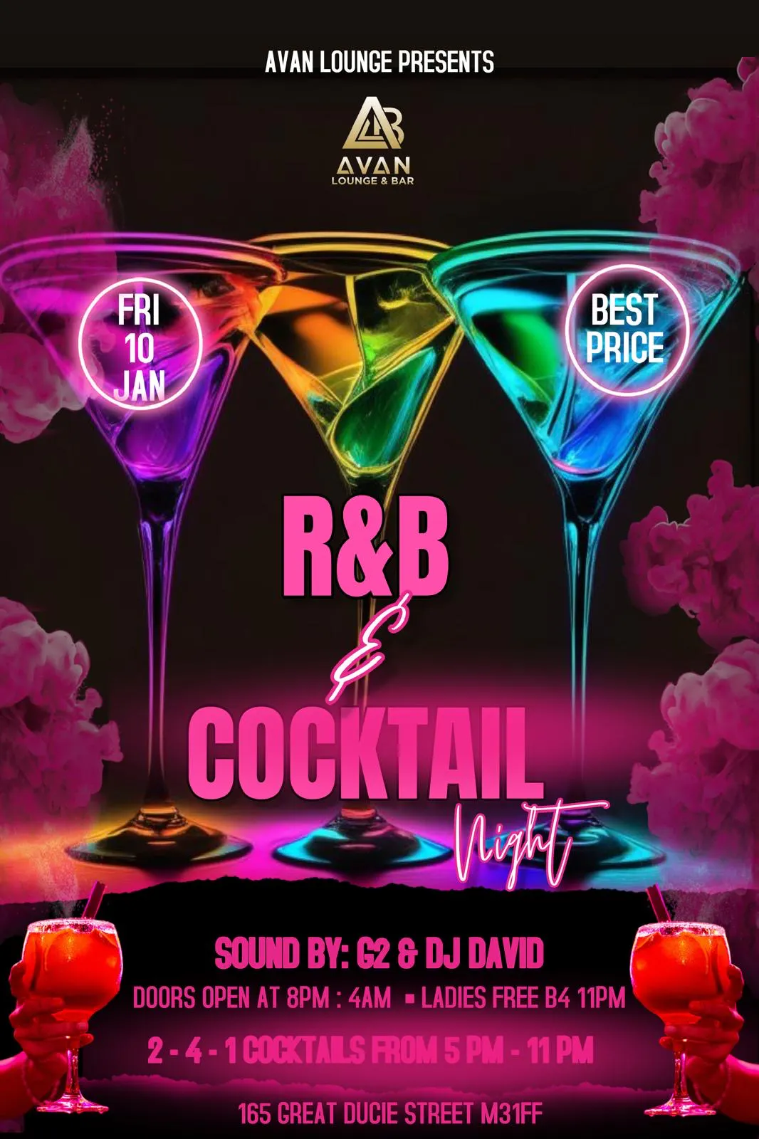 Avan Lounge Presents: R&B and Cocktail Night at Avan Lounge Restaurant ...