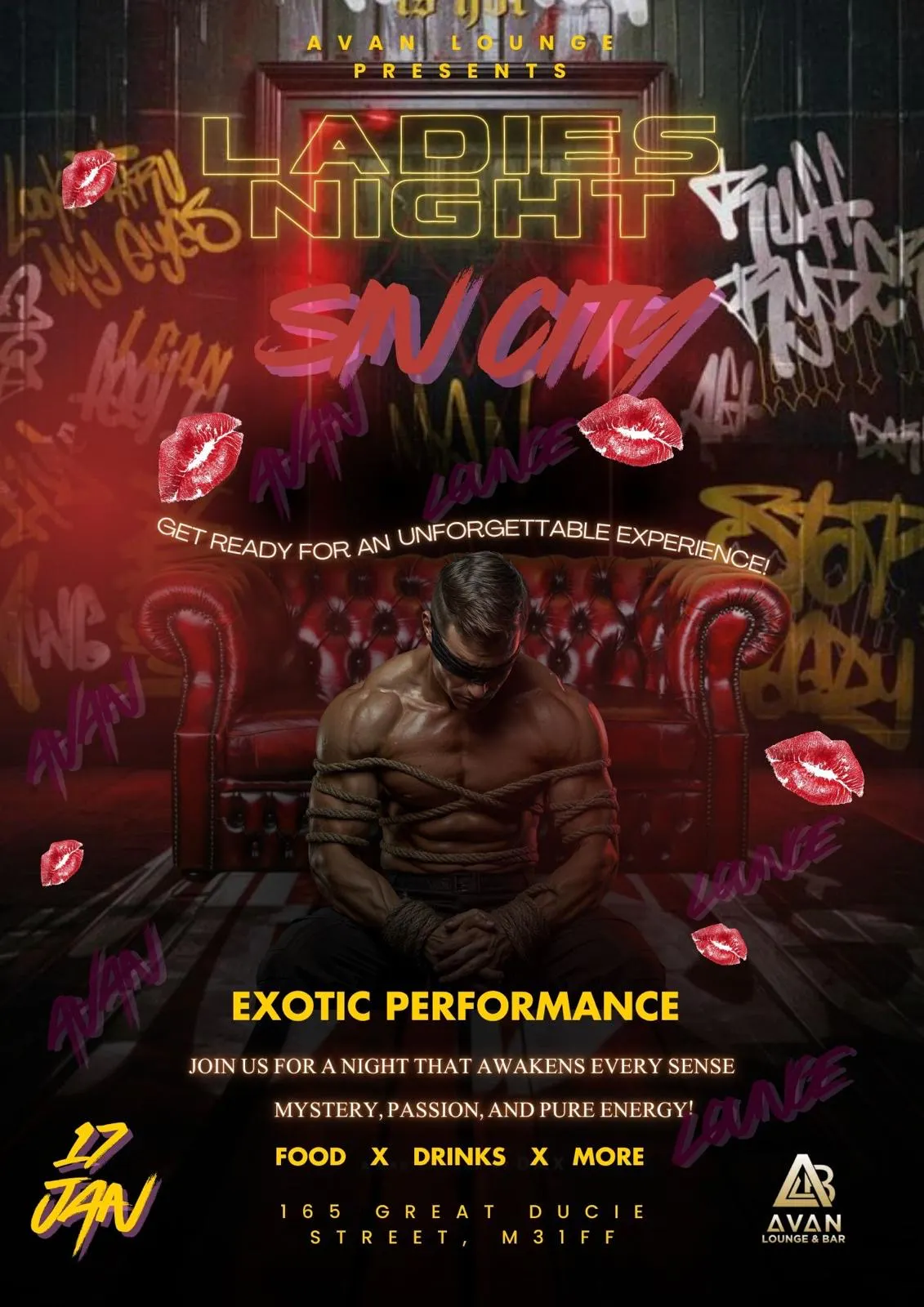 Avan Lounge Presents: Sin City - Ladies Night at Avan Lounge Restaurant ...