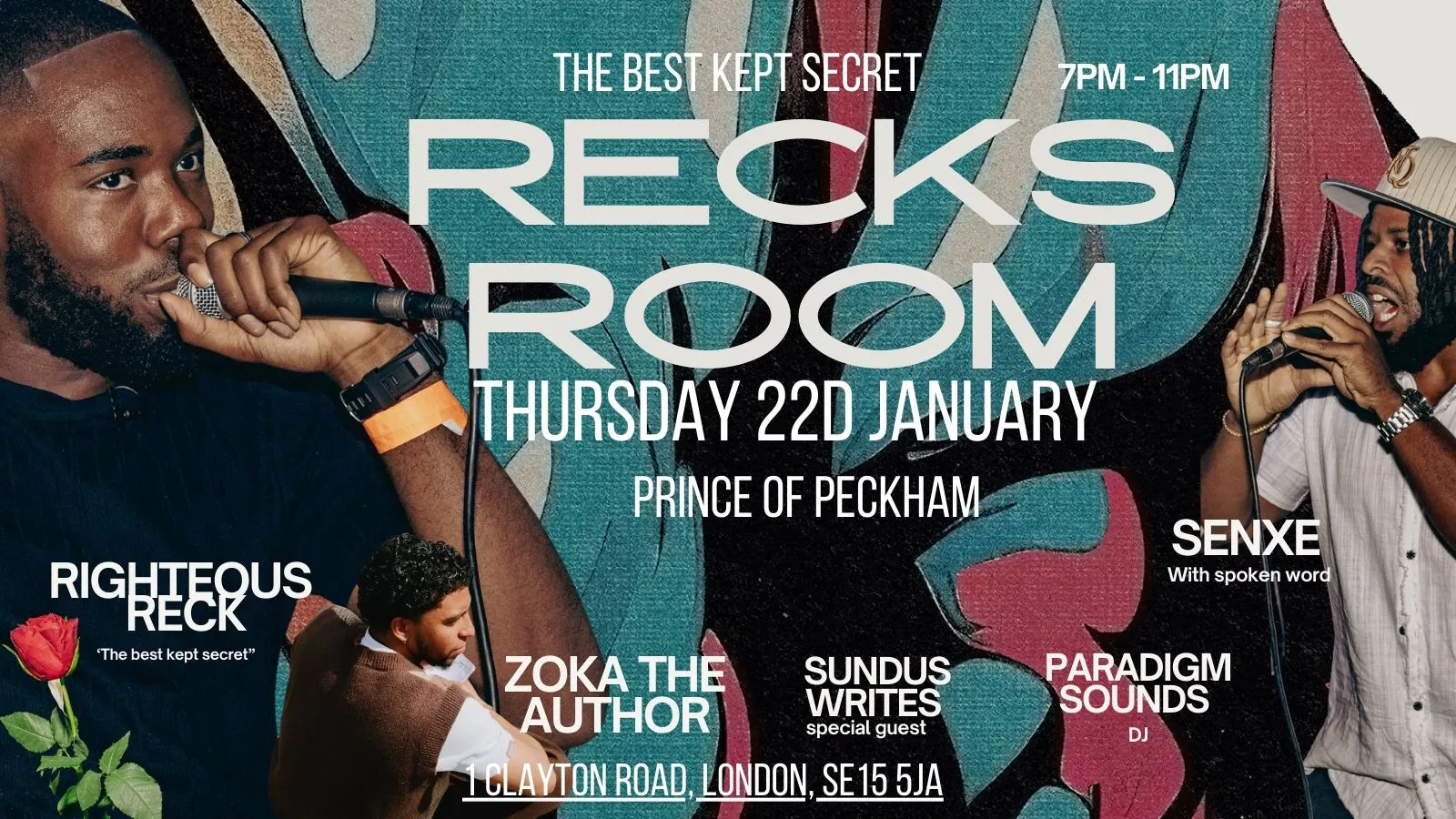 Reck's Room - The Best Kept Secret at Prince of Peckham Pub, London on ...