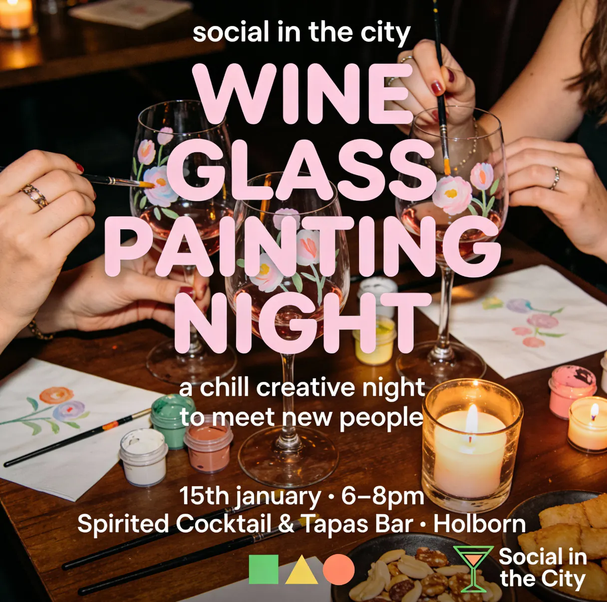 Wine Glass Painting Night - SITC at The Spirited Cocktail and Tapas bar ...