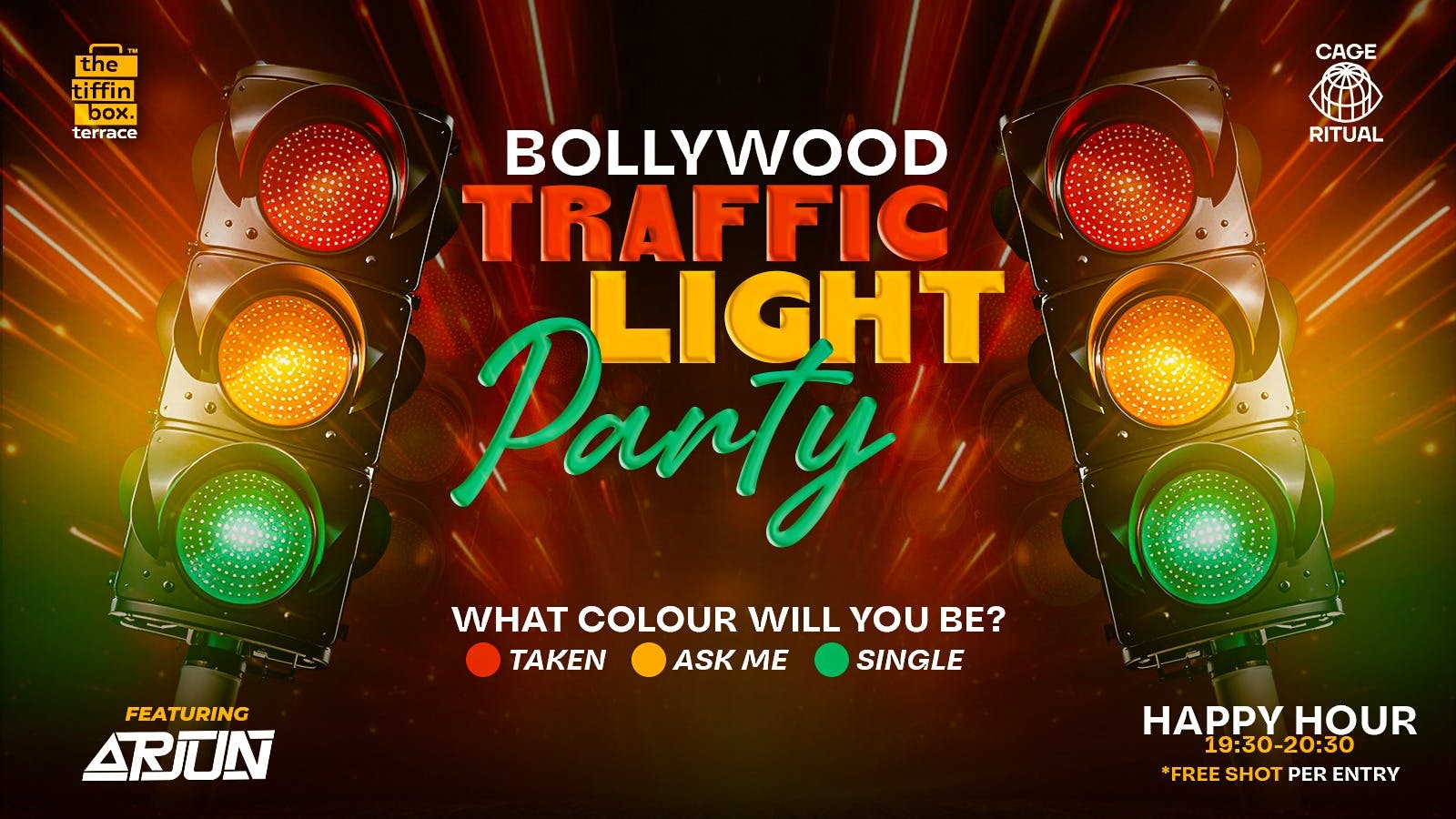 Traffic Light Party | Pre-valentines Day | Coventry at The Tiffin Box ...