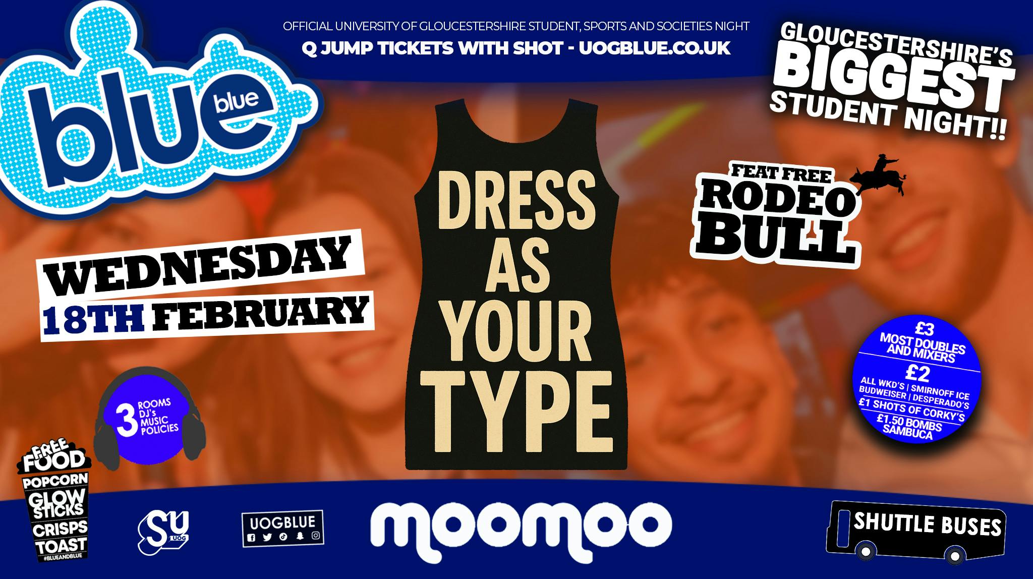 Blue & Blue Wednesdays 💙 👕 DRESS AS YOUR TYPE 😏 feat RODEO BULL! 🤠 ...