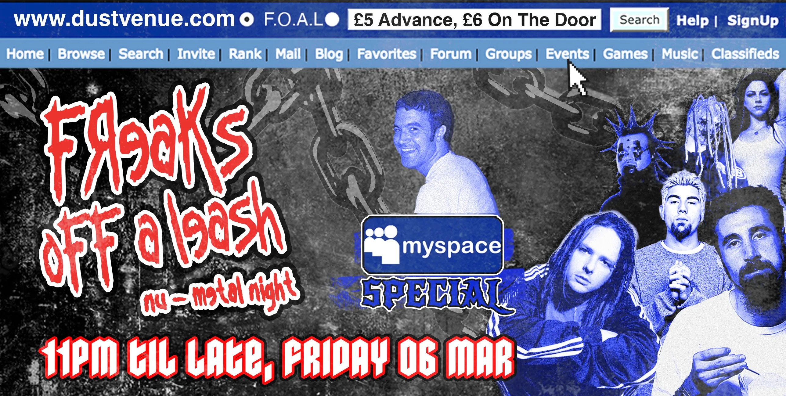 Freaks Off a Leash- MySpace Edition at DUST, Brighton and Hove on 6th ...
