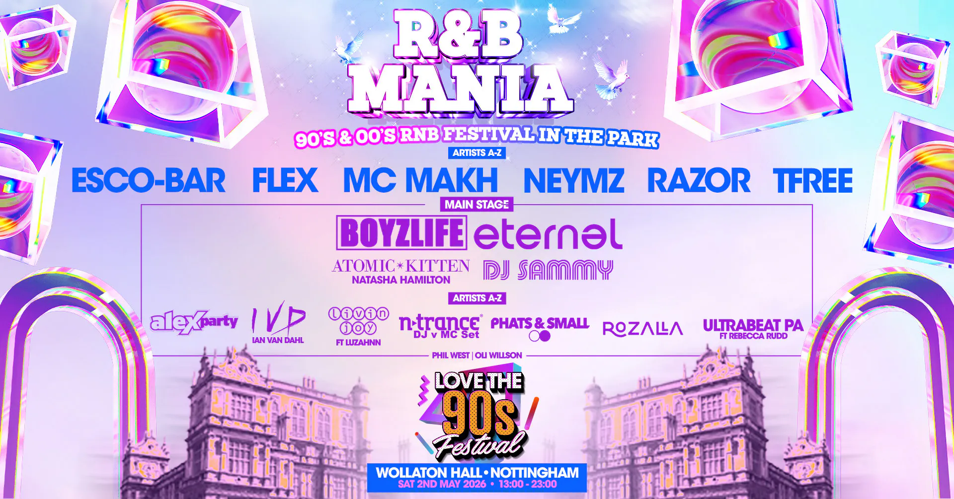 Love the 90s Festival - RNB MANIA Stage | Wollaton Park at Wollaton ...