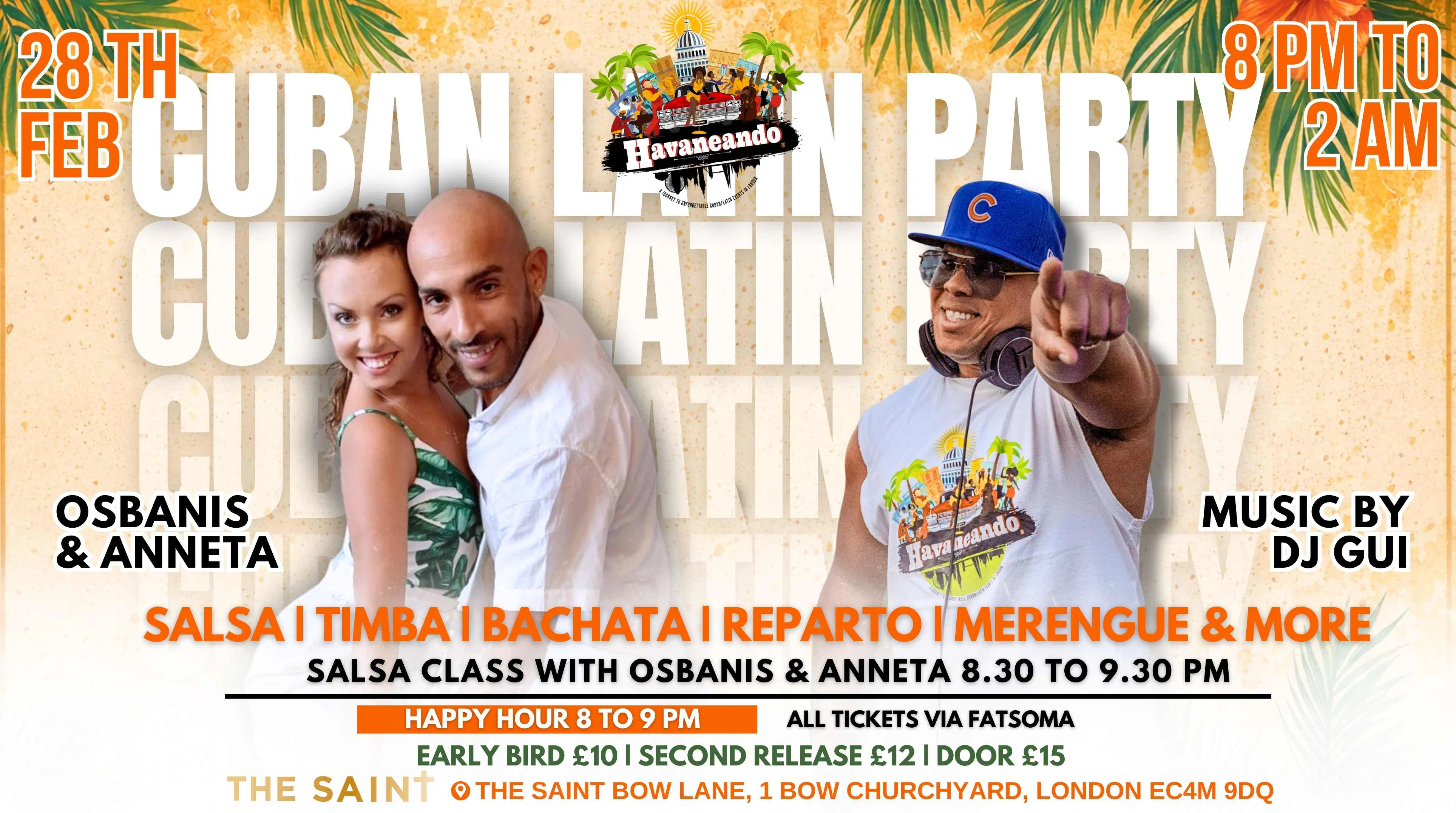 Havaneando x Cuban Latin Party! at The Saint Bow Lane, London on 28th ...