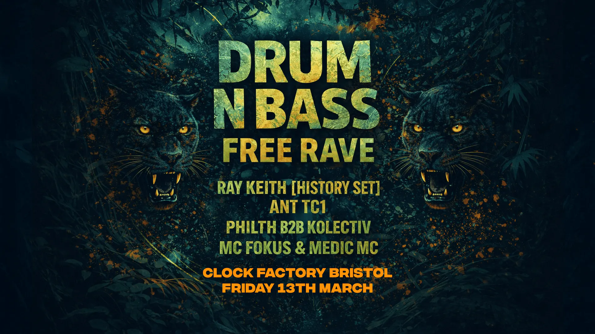 Drum & Bass FREE Rave • Bristol at Clock Factory, Bristol on 13th Mar ...