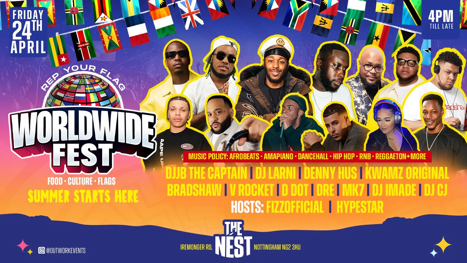 WORLDWIDE FEST | NOTTINGHAM'S LARGEST DAY PARTY FEST | LAST 50 TICKETS ...