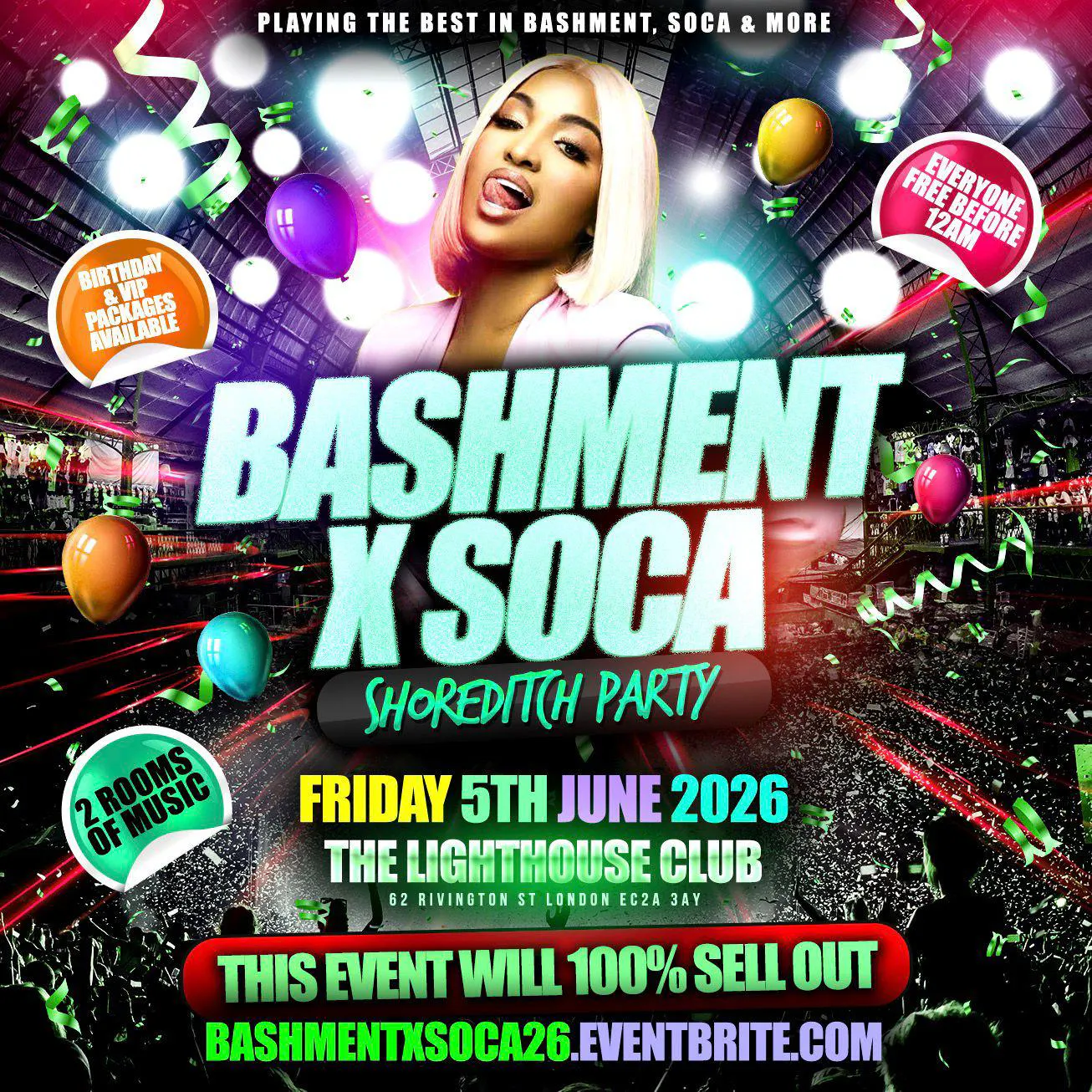 Bashment X Soca - Shoreditch Party - Everyone Free Before 12AM at The ...