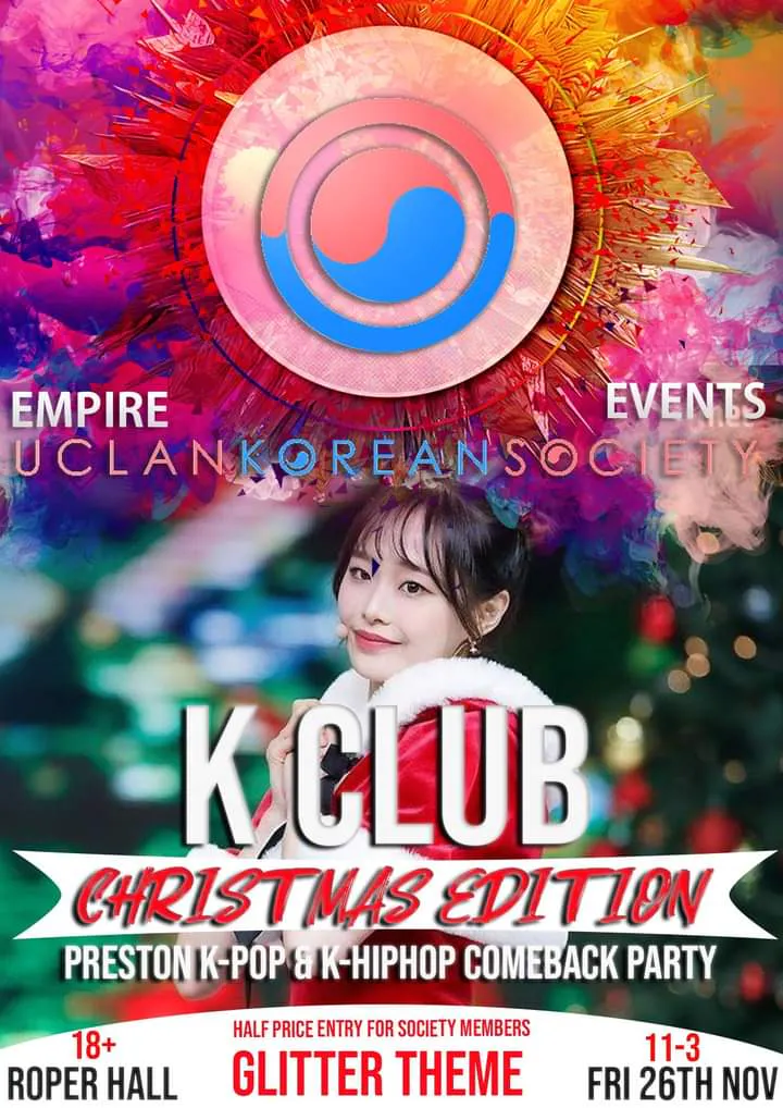 K-CLUB Preston K-Pop Comeback: Christmas Edition at The Roper Hall ...