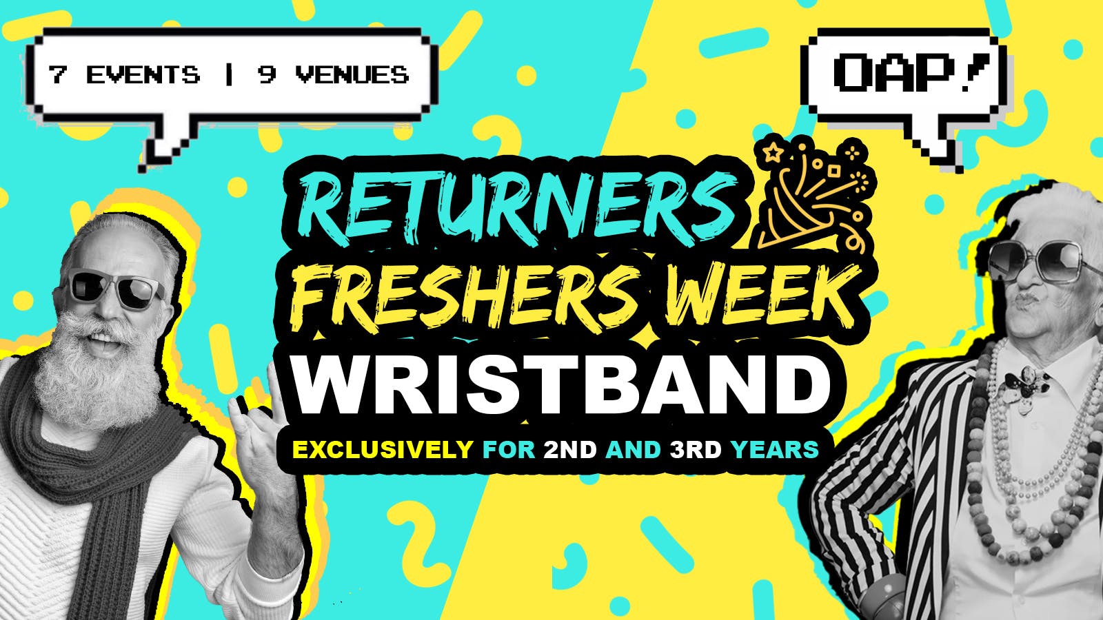Leeds Returners Freshers Week Wristband 2021 | Exclusive for 2nd Years ...