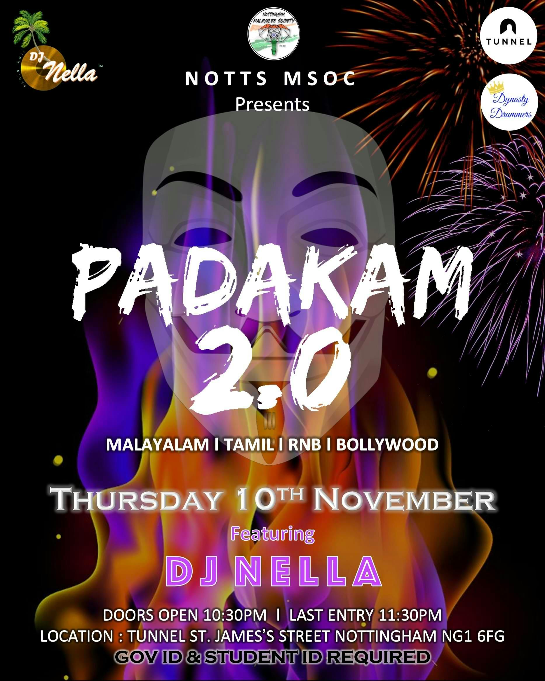 PADAKAM 2.0 at Tunnel Club, Nottingham on 10th Nov 2022 | Fatsoma