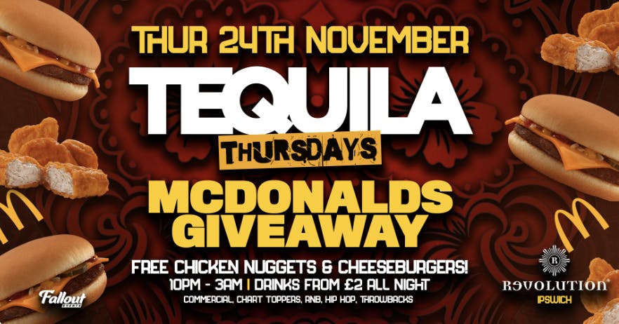 McDonalds Takeover • THIS Thursday / FREE Nugs & Burgers! at Revolution ...
