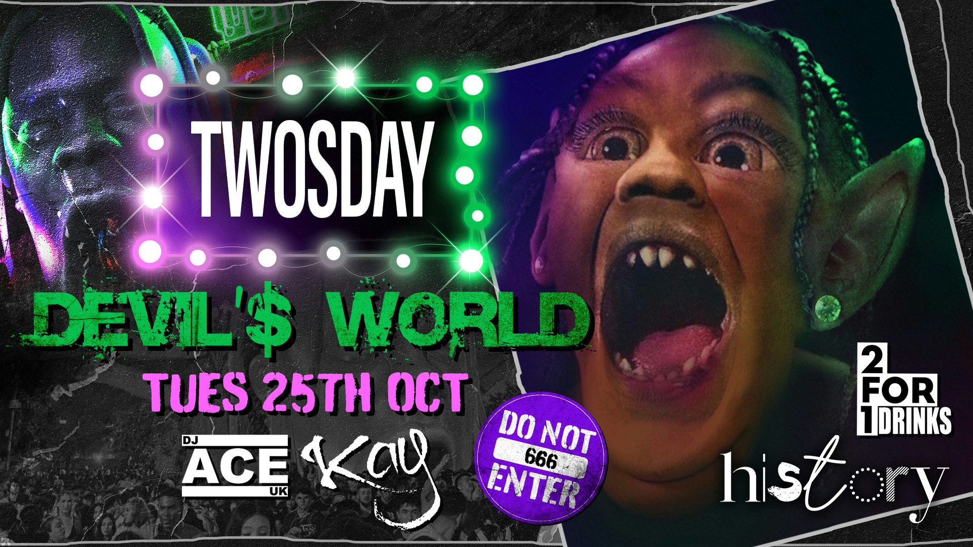 TWOSDAY ‼️ HALLOWEEN | 666 DEVILS WORLD 🔘 Voted Manchester's BIGGEST ...
