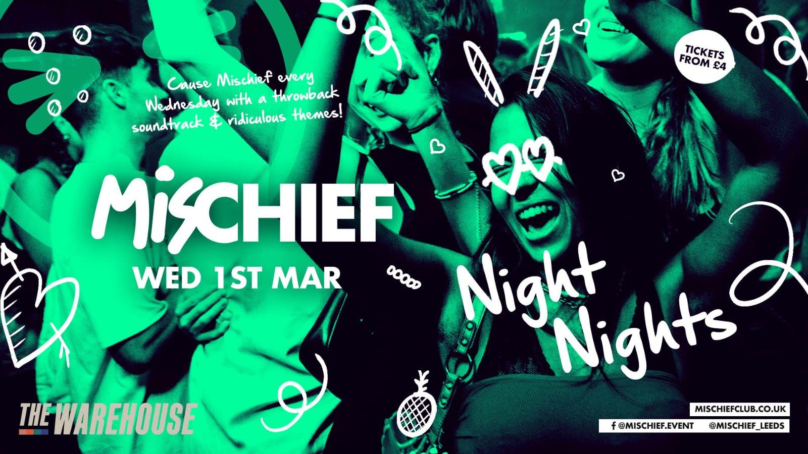 Mischief | (SOLD OUT) Neon Party at The Warehouse, Leeds on 1st Mar 2023 | Fatsoma