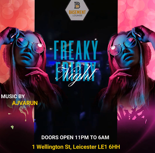 FREAKY FRIDAY at The Basement, Leicester on 30th Dec 2022 | Fatsoma