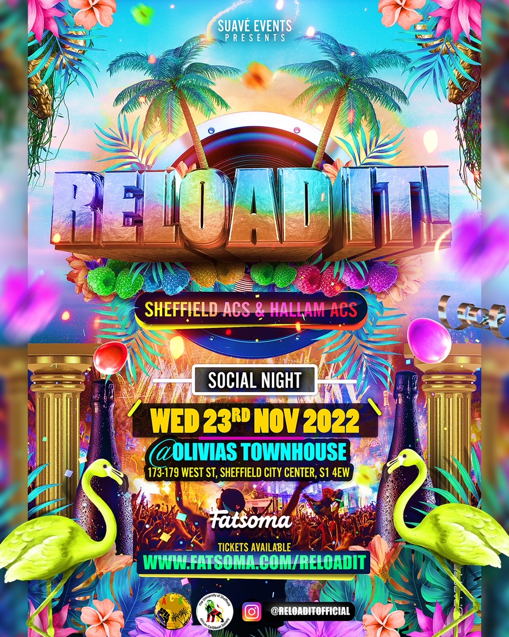 TONIGHT RELOAD IT! SHEFFIELD & HALLAM ACS SOCIAL NIGHT - THIS WEDNESDAY ...