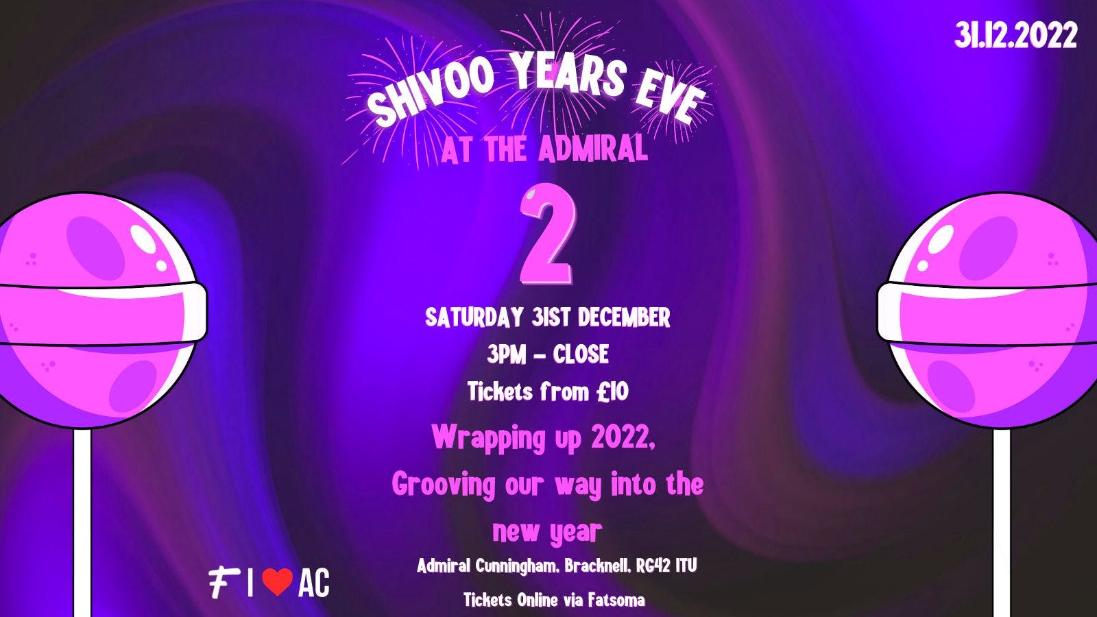 Shivoo Years Eve at The Admiral Cunningham Hotel, Binfield on 31st Dec ...