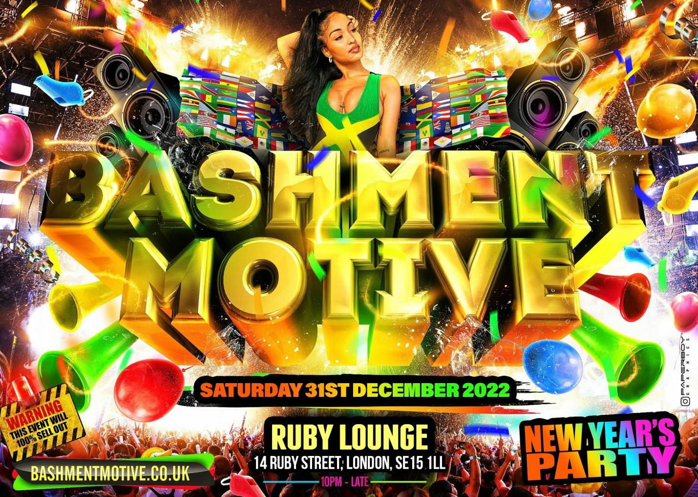 Bashment Motive - New Years Eve Party at Ruby Lounge, London on 31st ...