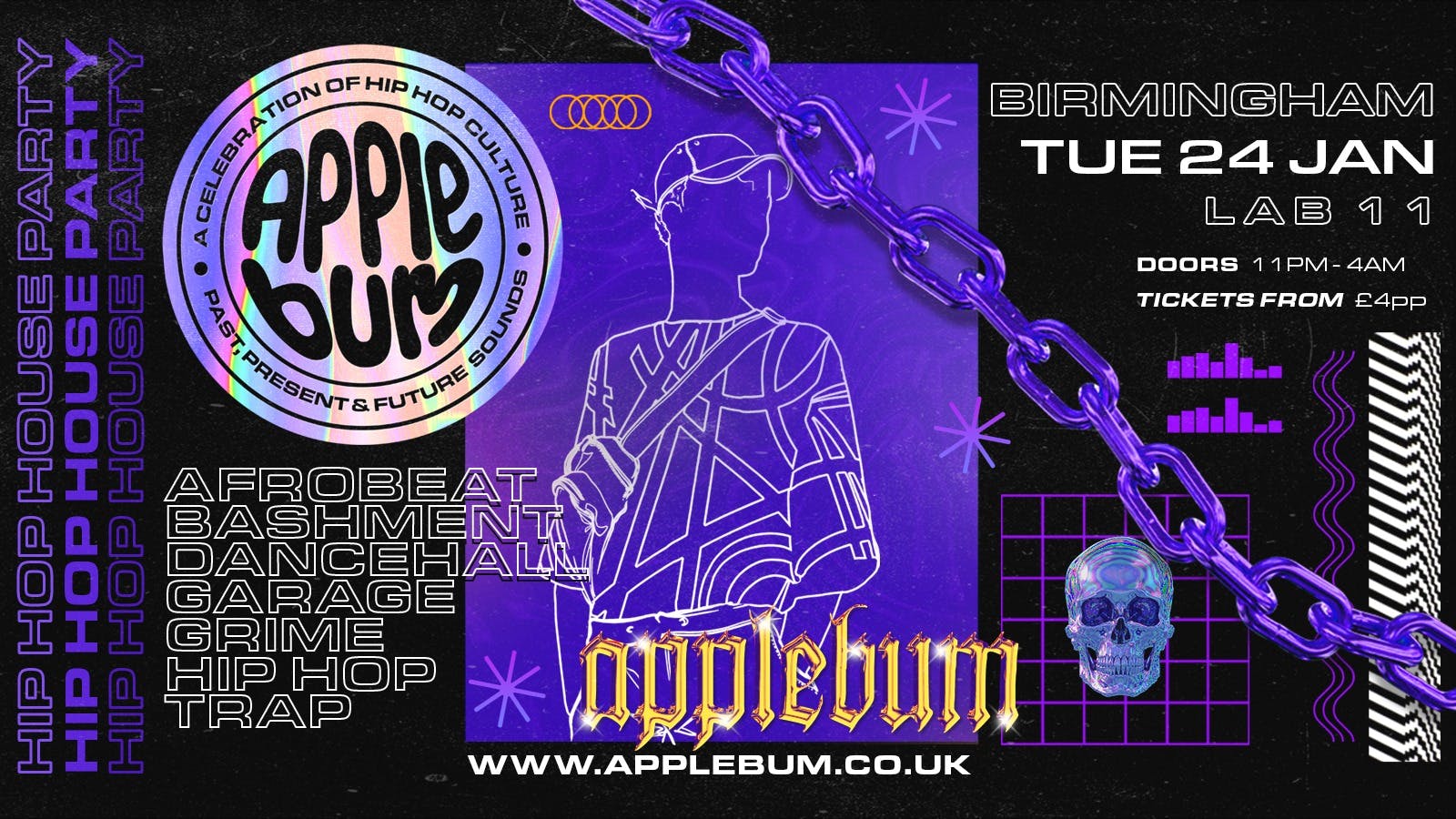 Applebum / Birmingham / Lab11 / Hip Hop House Party at Lab11 ...