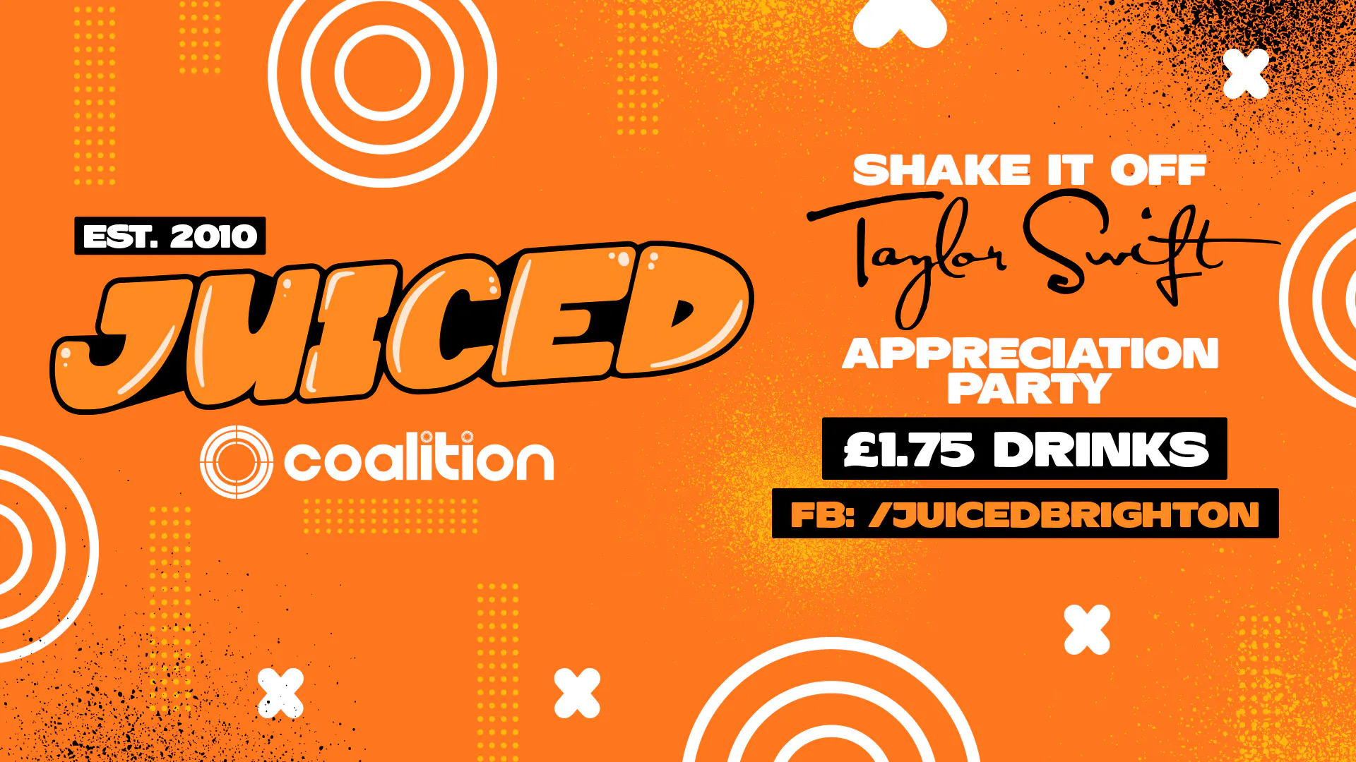 JUICED Fridays x Shake It Off | Taylor Swift Appreciation | £1.75 ...