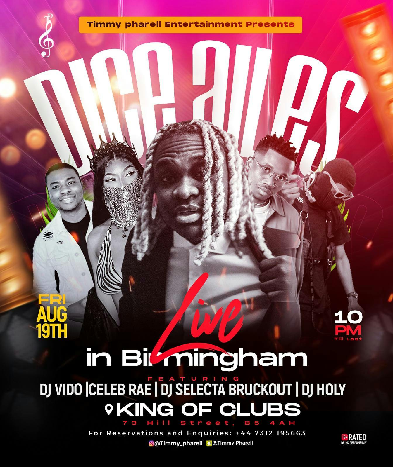 Dice Ailes x King of clubs at King of clubs, Birmingham on 19th Aug ...