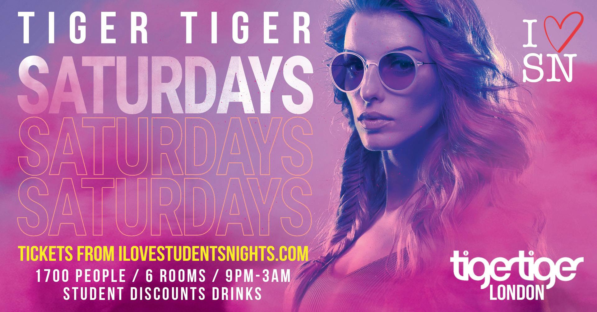 Tiger Tiger London every Saturday // 6 Rooms // Student Drink Deals! at Tiger Tiger London ...