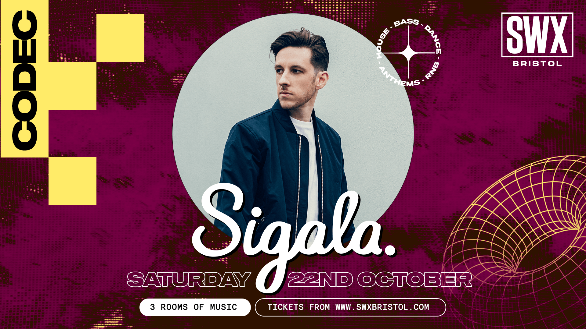 CODEC Presents Sigala at SWX, Bristol on 22nd Oct 2022 | Fatsoma