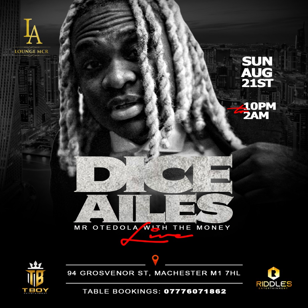 DICE AILES LIVE at LA Lounge, Manchester on 21st Aug 2022 | Fatsoma