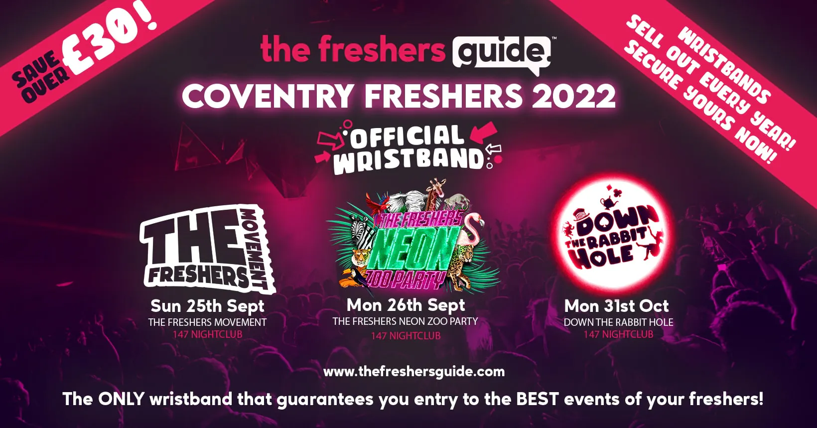 Coventry Freshers Guide Wristband Bundle 2022 | The OFFICIAL & BIGGEST ...