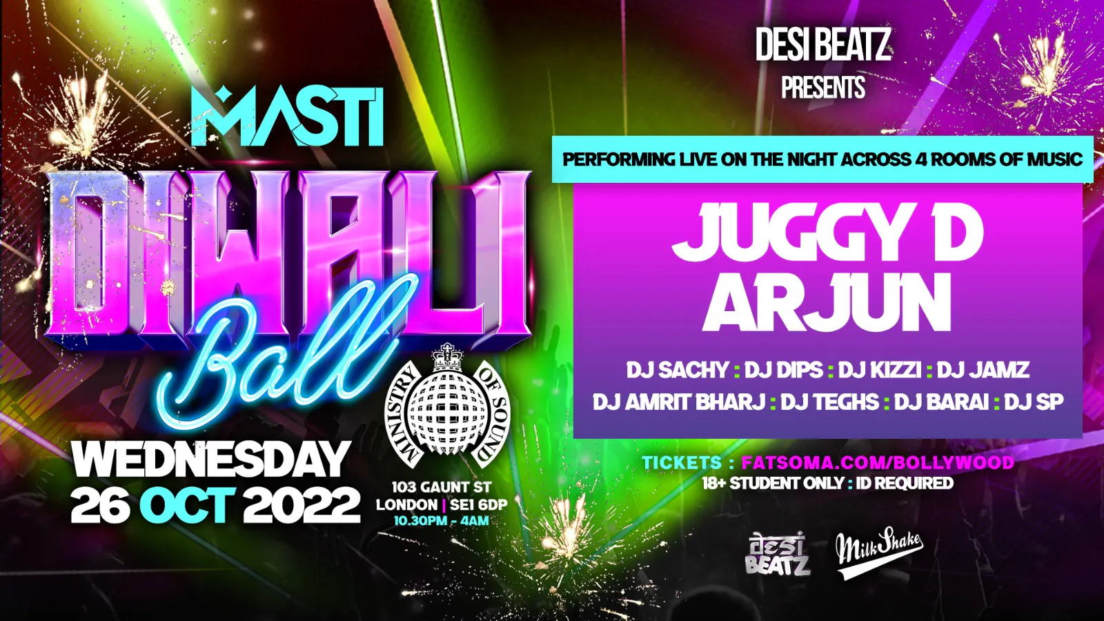 Desi Beatz presents MASTI : DIWALI BALL! at Ministry of Sound, London ...
