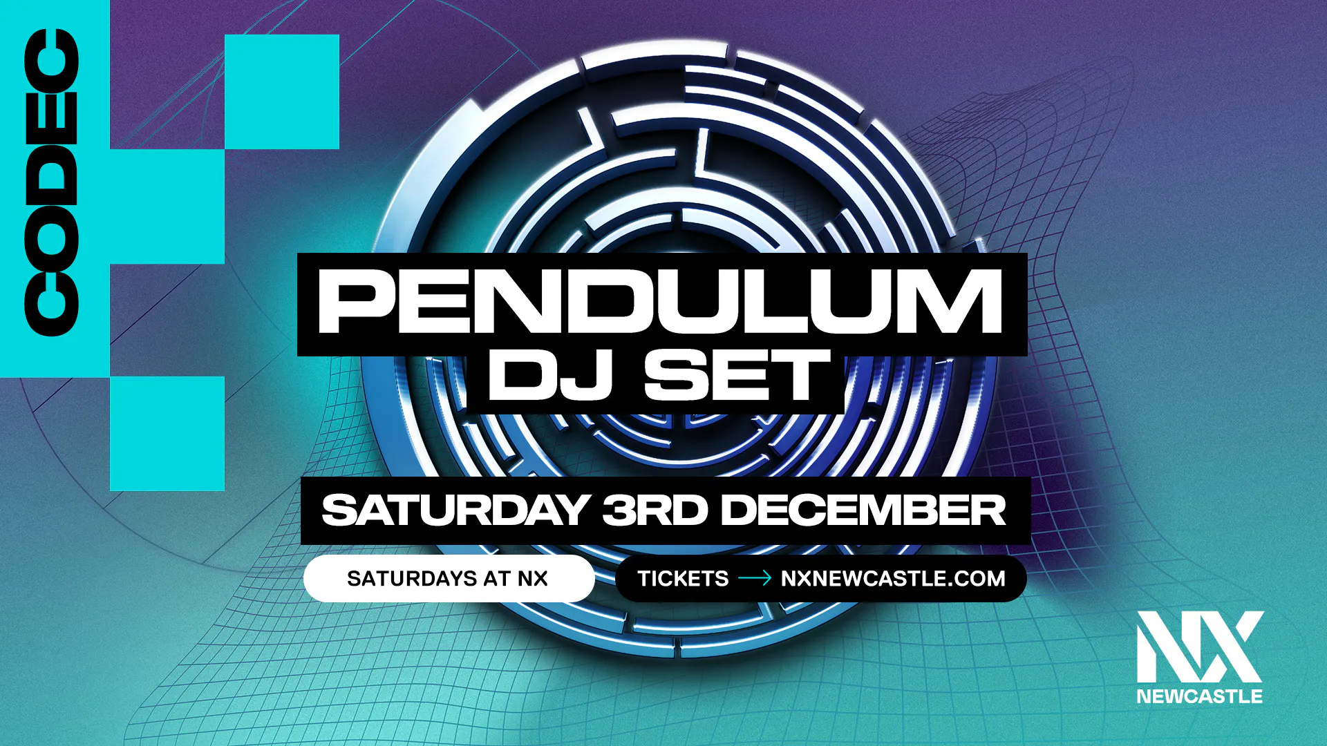 CODEC Presents Pendulum Dj Set at Nx Newcastle, Newcastle upon Tyne on ...