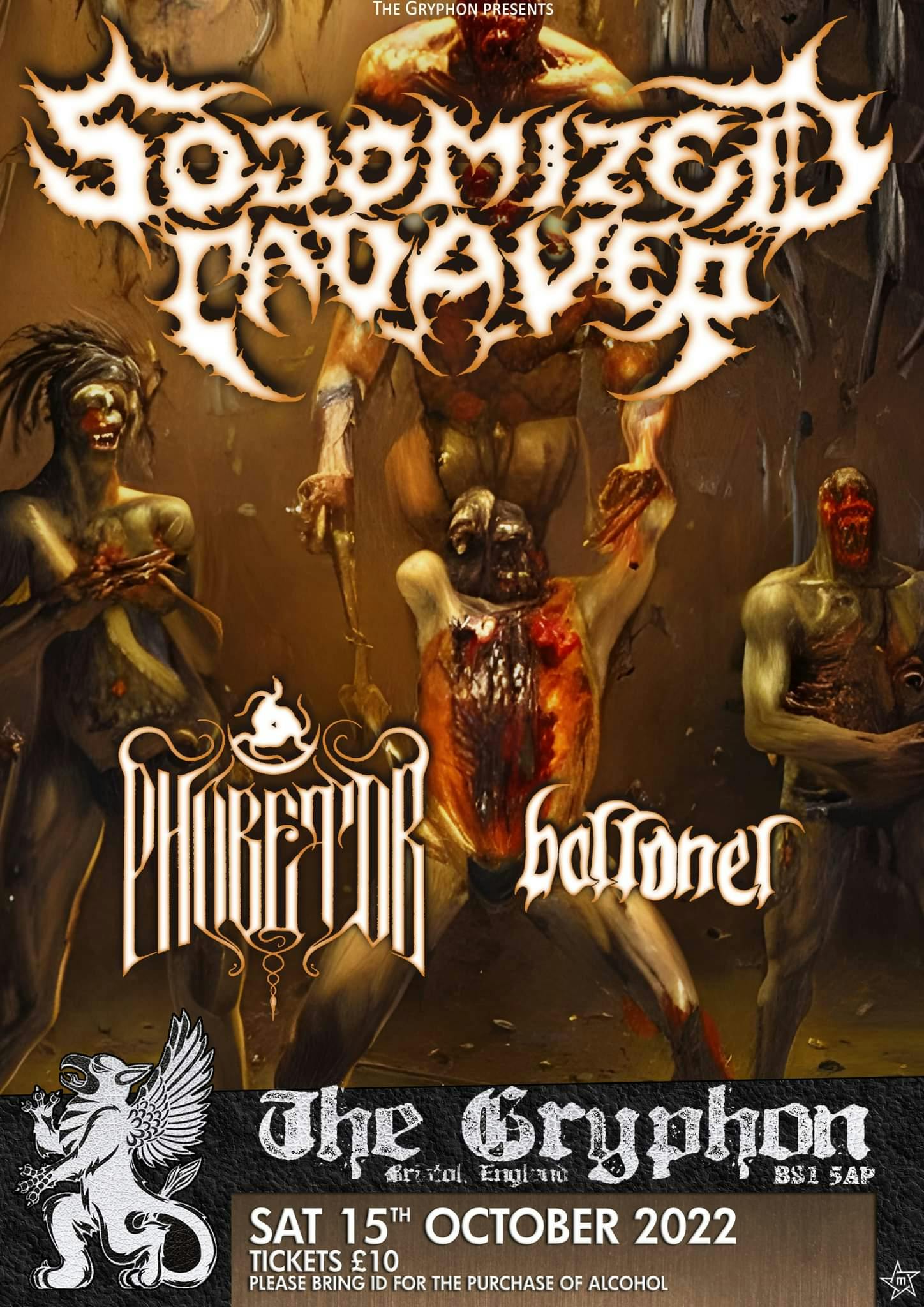 Sodomized Cadaver, Phobetor & Barroner @ The Gryphon, Bristol at The ...