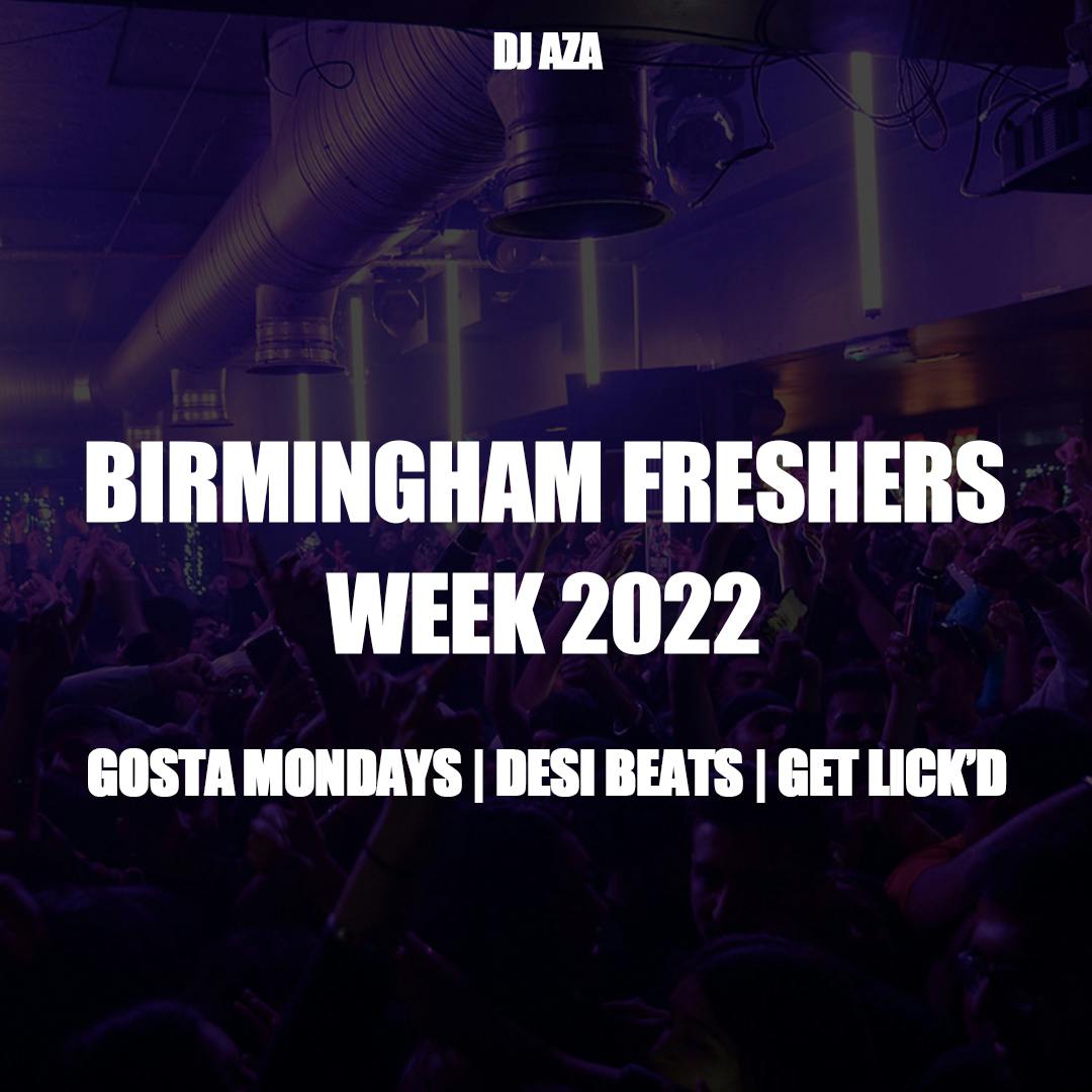 Birmingham Freshers Week 2022 - ALL EVENTS at Various Venues ...