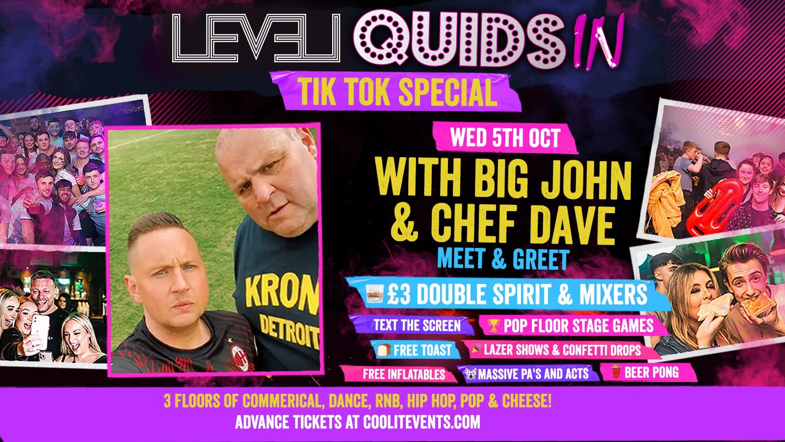 Quids In Wednesdays : TIK TOK Special with BIG JOHN & CHEF DAVE! at ...