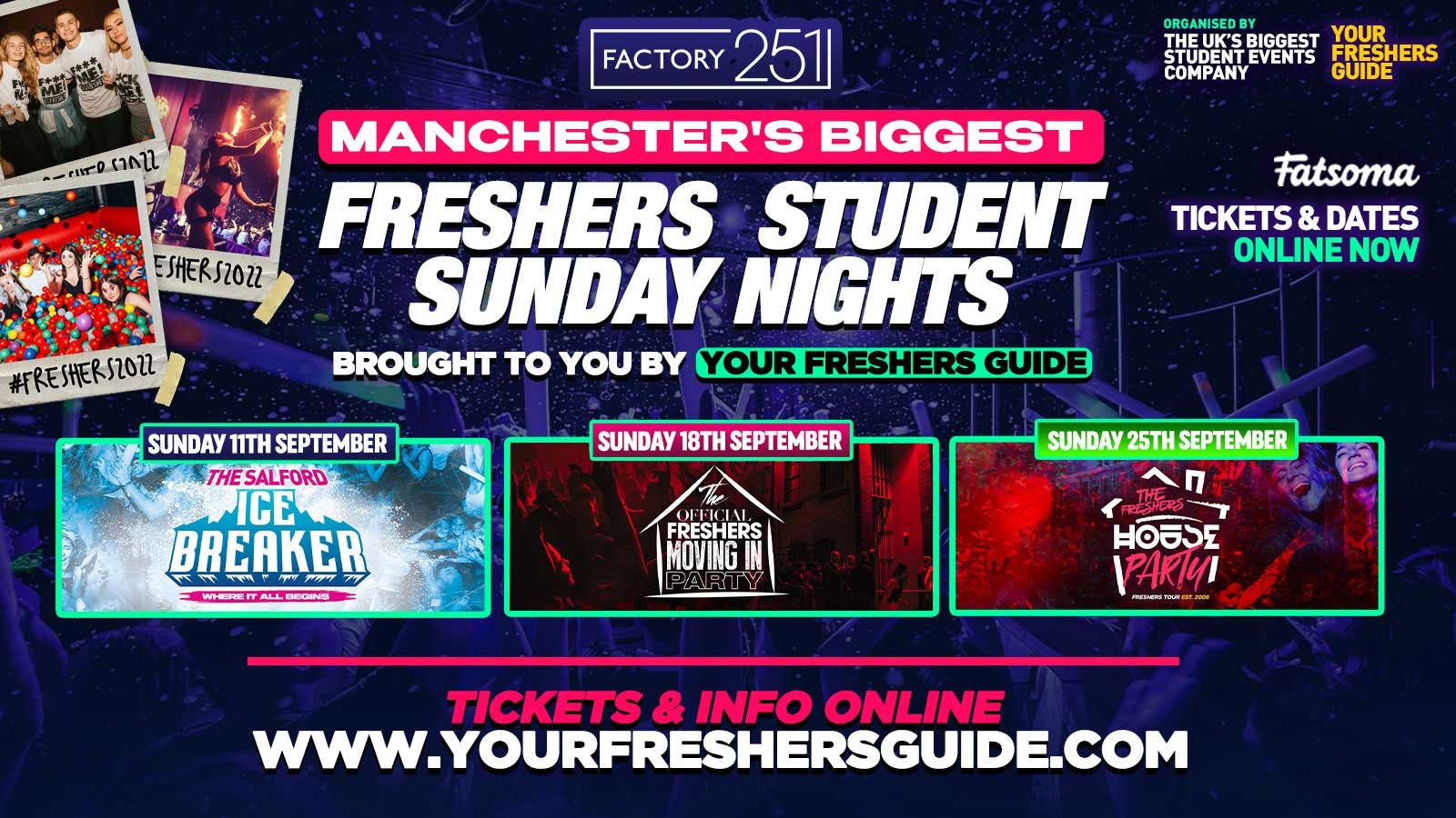 Sundays @ FAC251 | Manchester Freshers 2022 at FAC251 - Factory ...