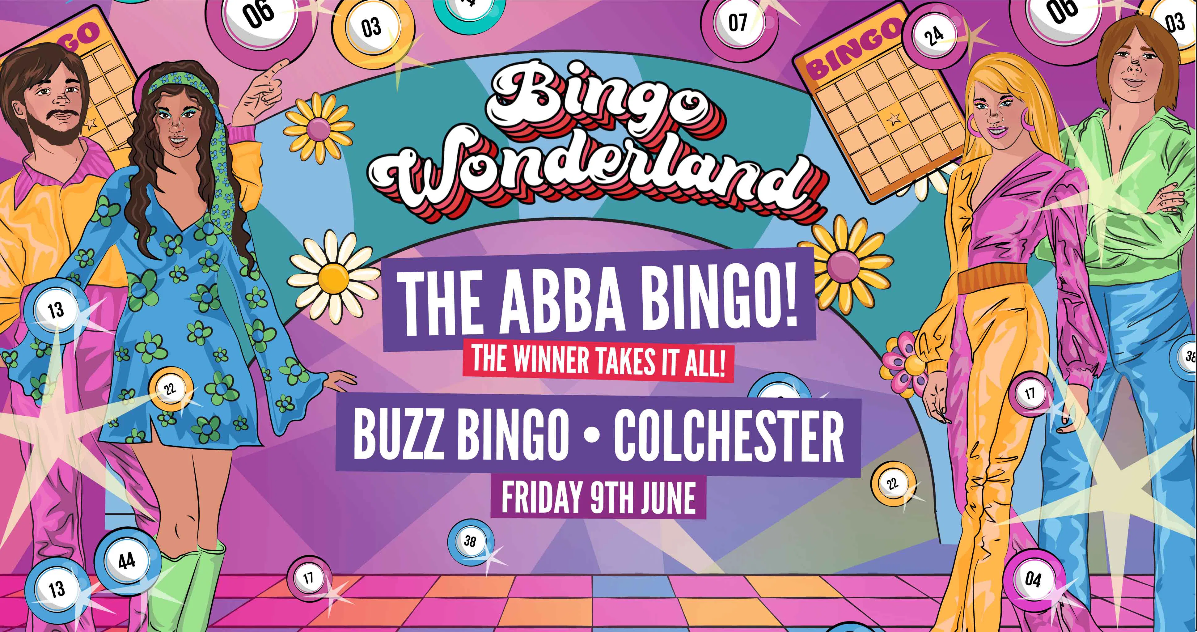 ABBA Bingo Wonderland: Colchester at Buzz Bingo and The Slots Room ...
