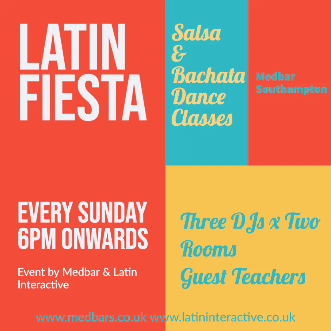 LATIN FIESTA at Medbar Southampton, Southampton on 8th Jan 2023 | Fatsoma