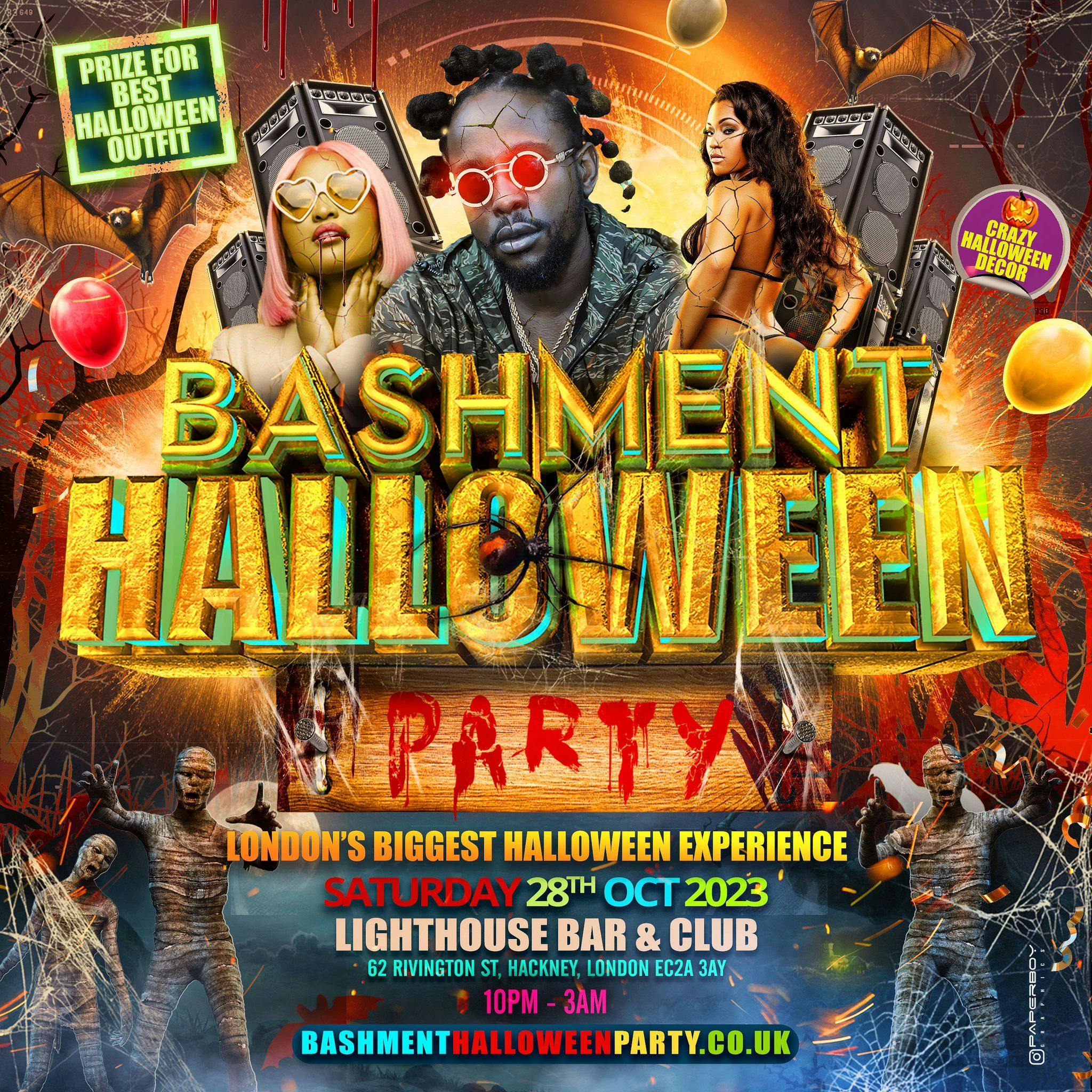 BASHMENT HALLOWEEN PARTY - Shoreditch at The Lighthouse Bar and Club ...