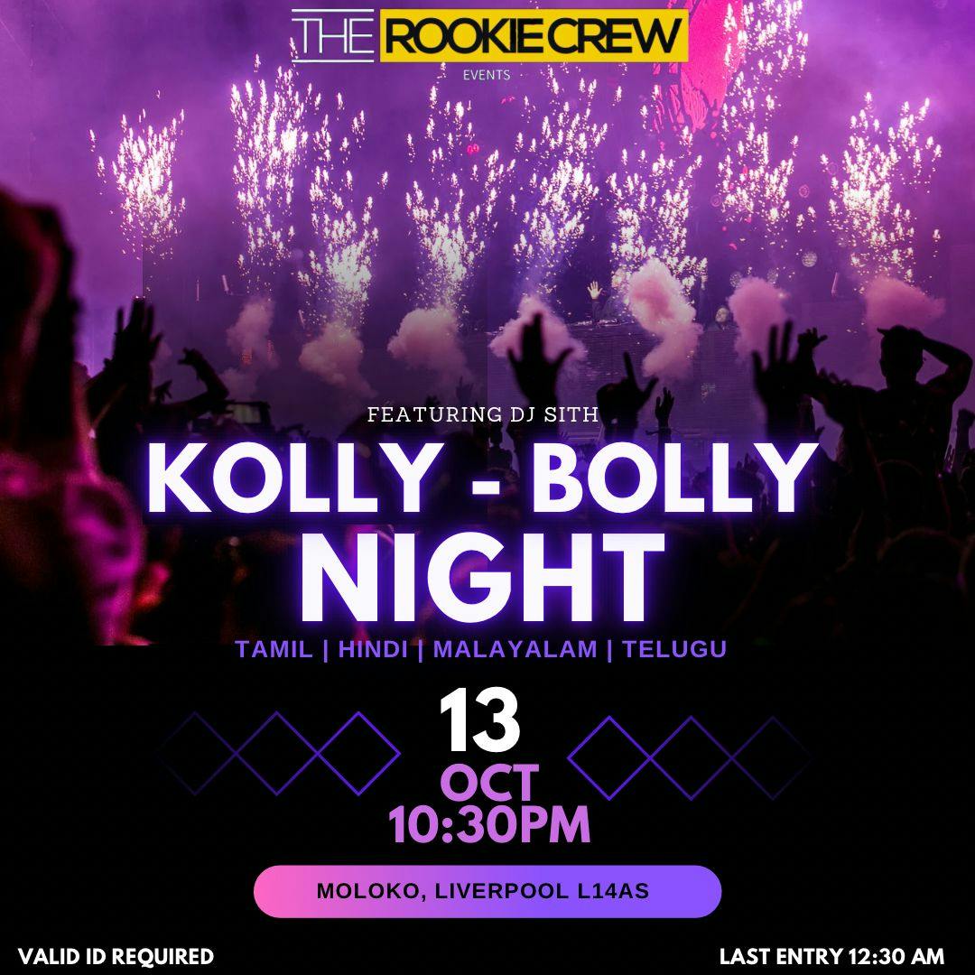 KOLLY - BOLLY NIGHT at MOLOKO, Liverpool on 13th Oct 2023 | Fatsoma