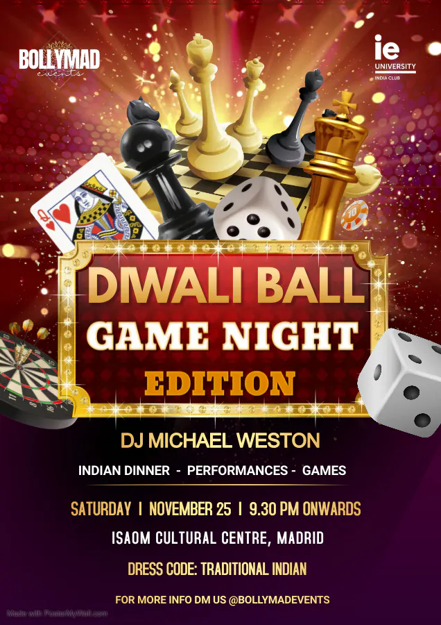 DIWALI BALL - BOLLYMAD TICKETS at ISAOM Centro de la Cultura, Madrid on ...