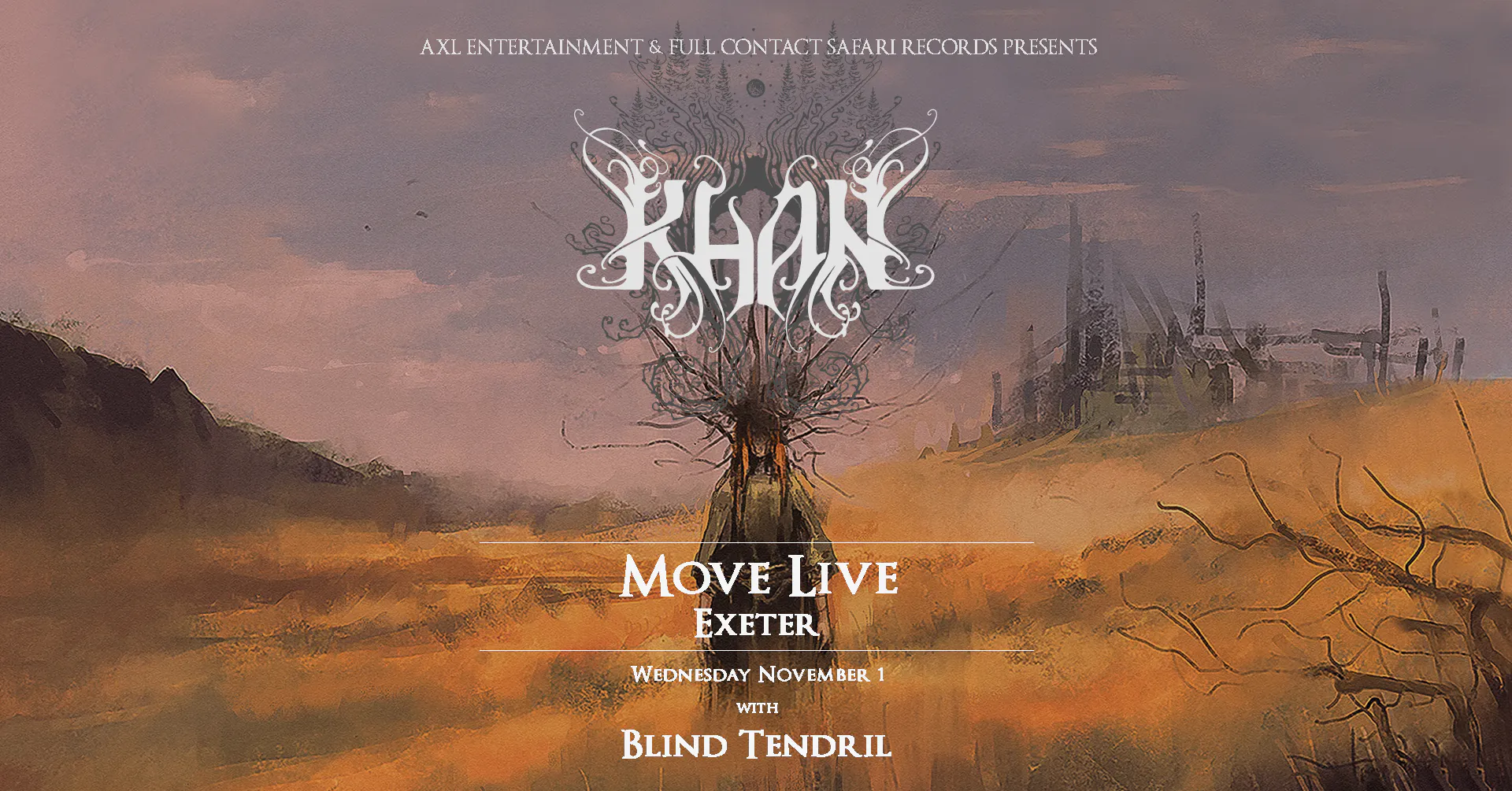 KHAN + Blind Tendril + More at Move, Exeter on 1st Nov 2023 | Fatsoma
