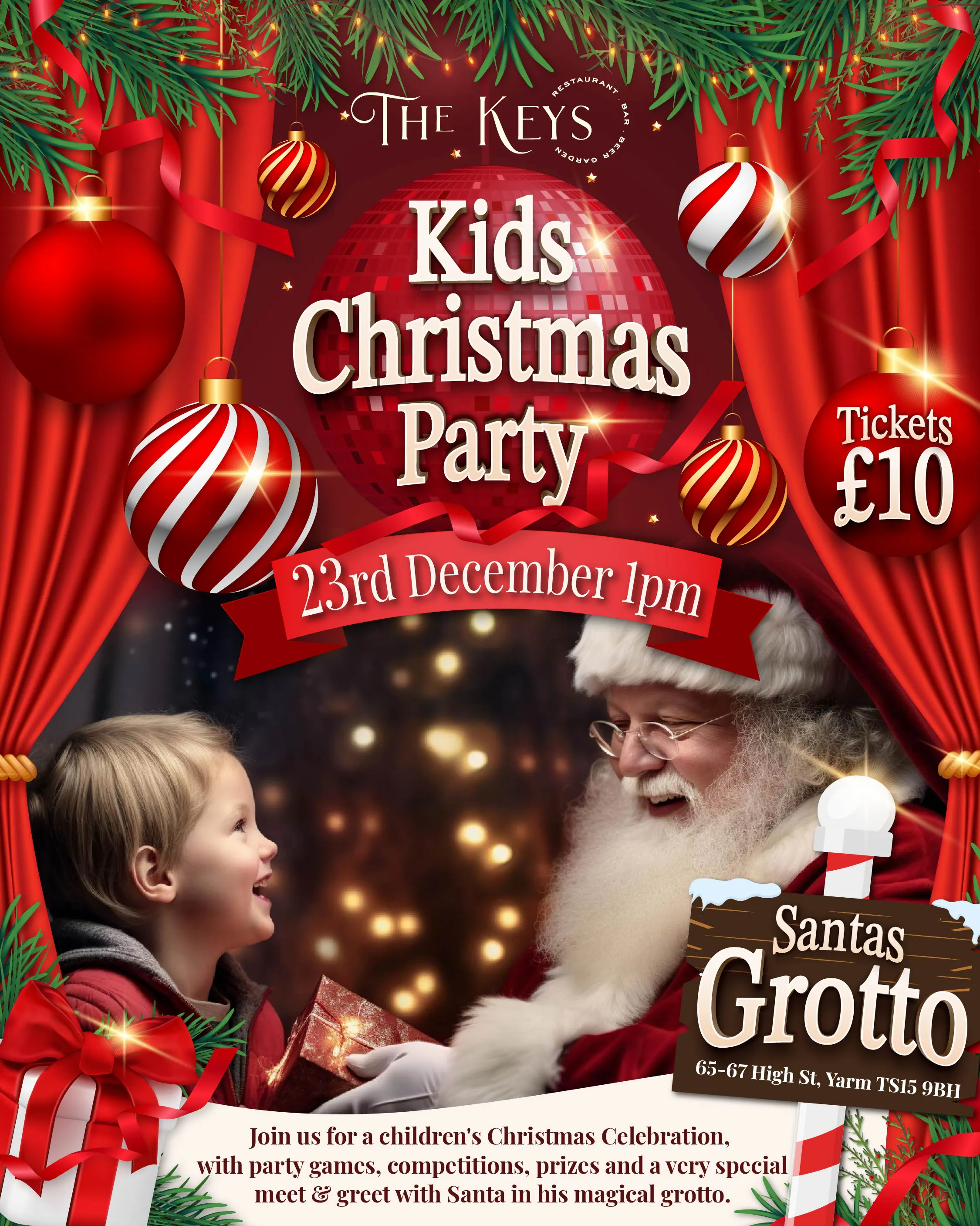 THE KEYS KIDS CHRISTMAS PARTY + SANTA'S GROTTO | UNDER 11's at The Keys ...