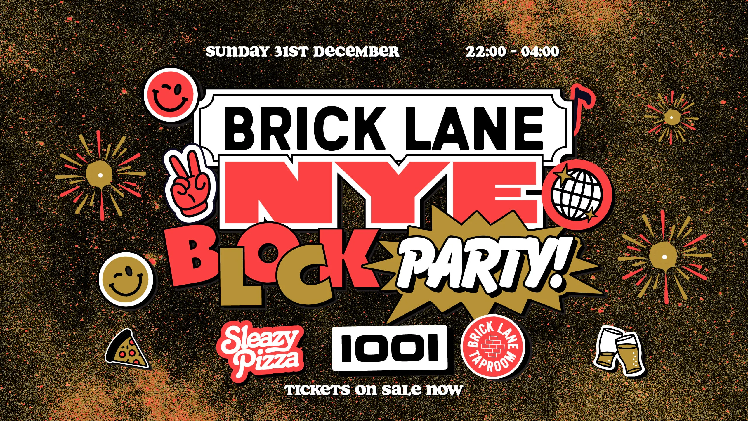 Brick Lane NYE Block Party at Cafe 1001, London on 31st Dec 2023 | Fatsoma